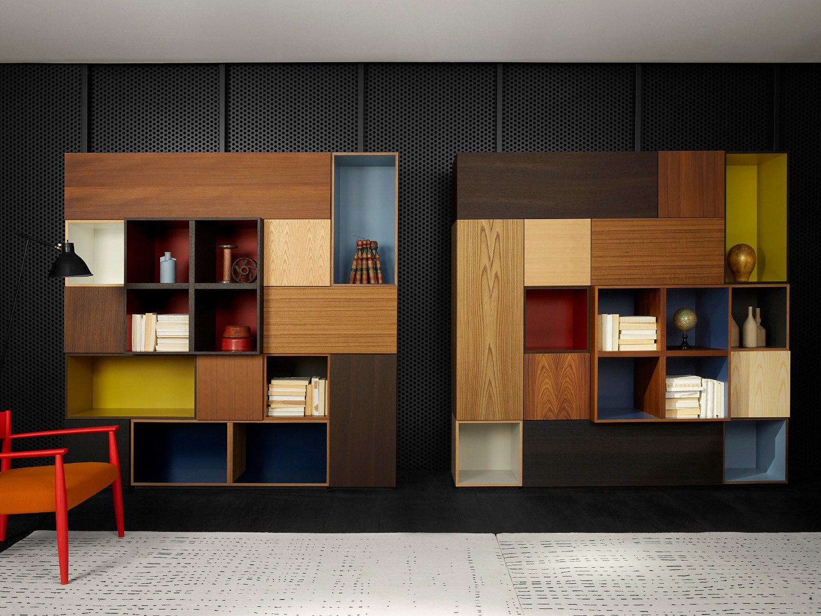 MODERN | Bookcase Open MDF bookcase By Porro