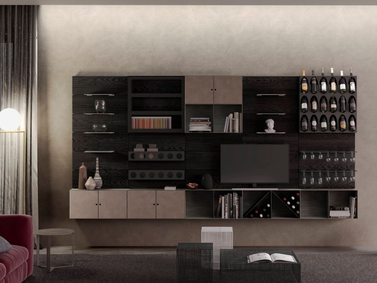 Sectional modular storage wall MODULO By ELITE TO BE