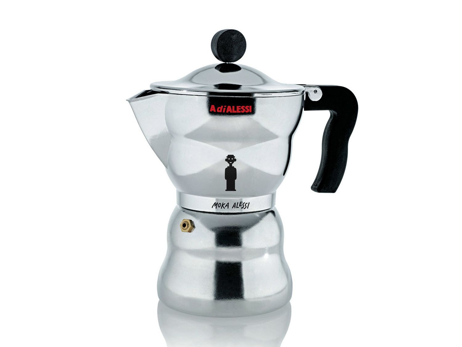 Aluminium coffee maker MOKA ALESSI By Alessi design Alessandro Mendini