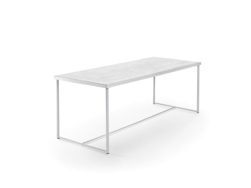 MOKA Rectangular wooden table By Flexform
