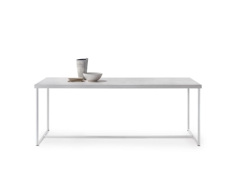 MOKA Rectangular wooden table By Flexform