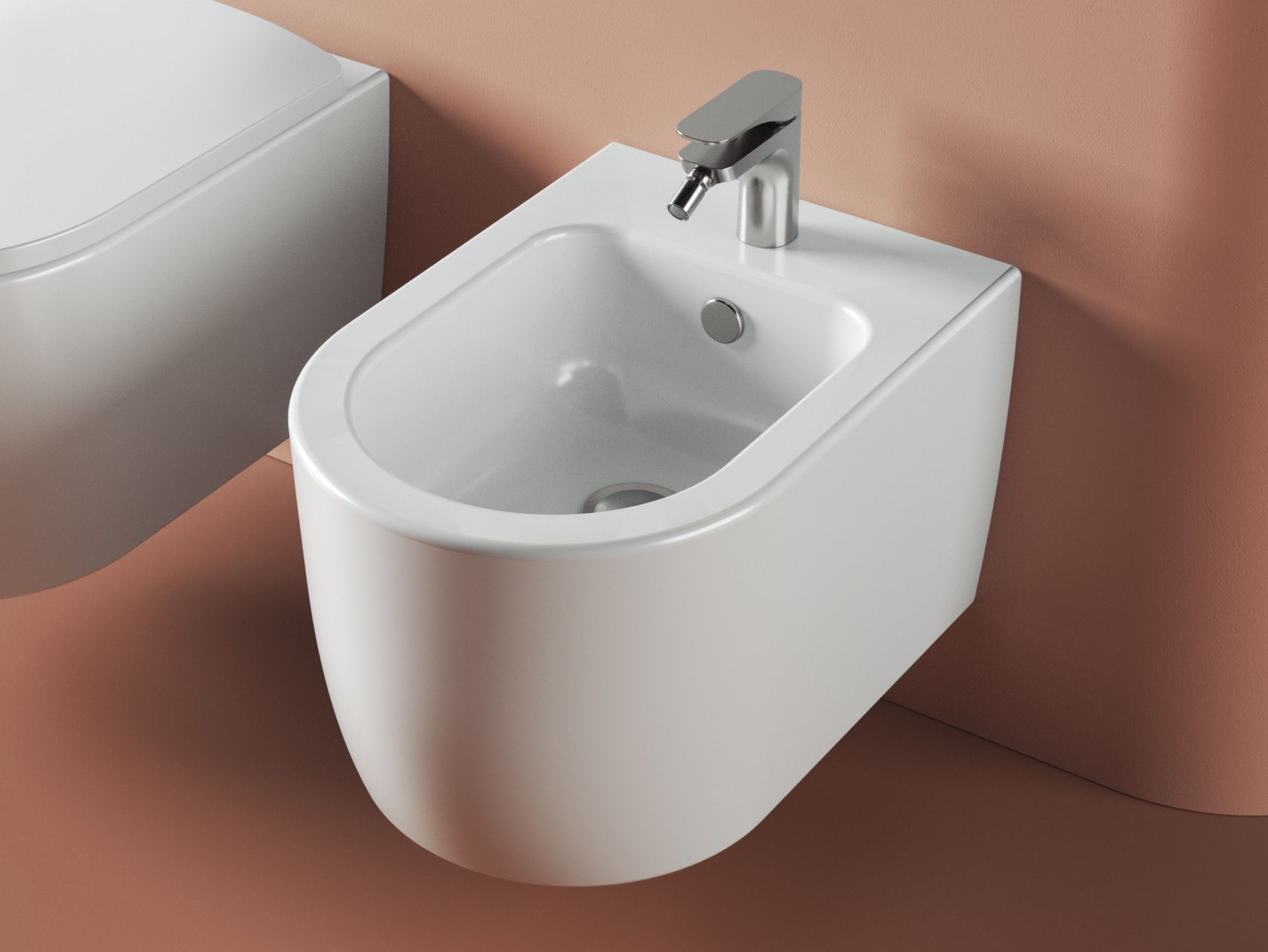 MONET Wall-hung ceramic bidet with overflow By Artceram | design ...