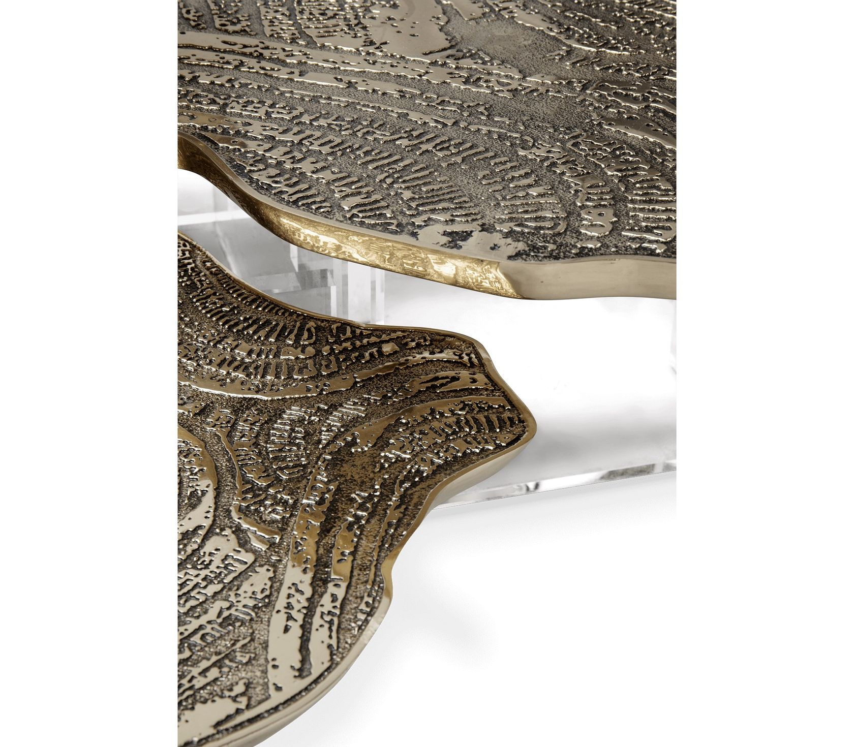 MONET | Low coffee table Low brass coffee table for living room By Boca ...