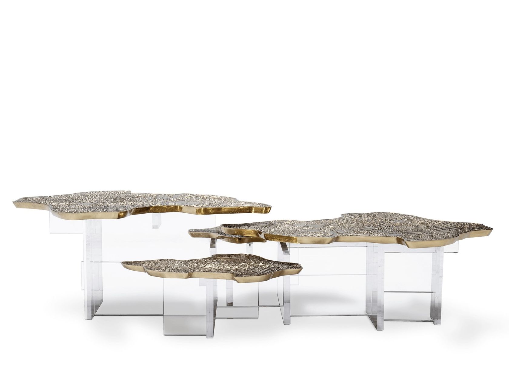 MONET | Low coffee table Low brass coffee table for living room By Boca ...