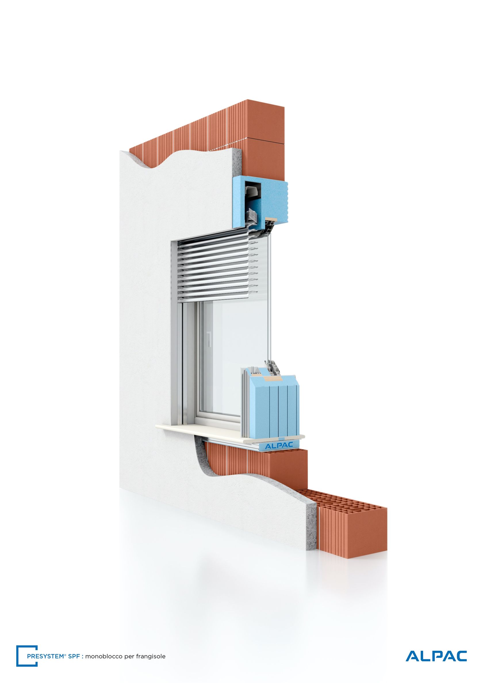Monoblocco termoisolante per finestra MONOBLOCCHI PRESYSTEM - Alpac