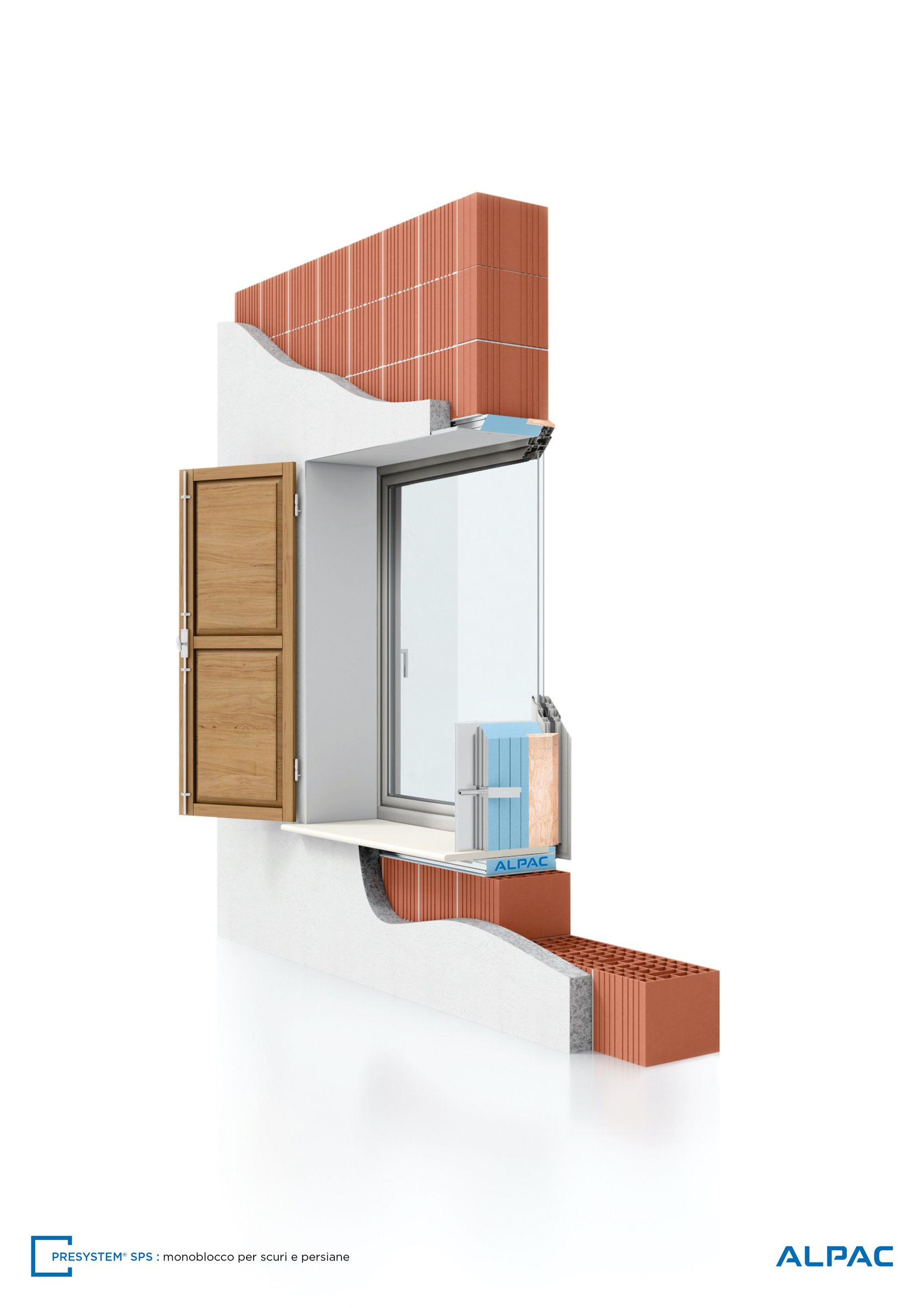Monoblocco termoisolante per finestra MONOBLOCCHI PRESYSTEM - Alpac