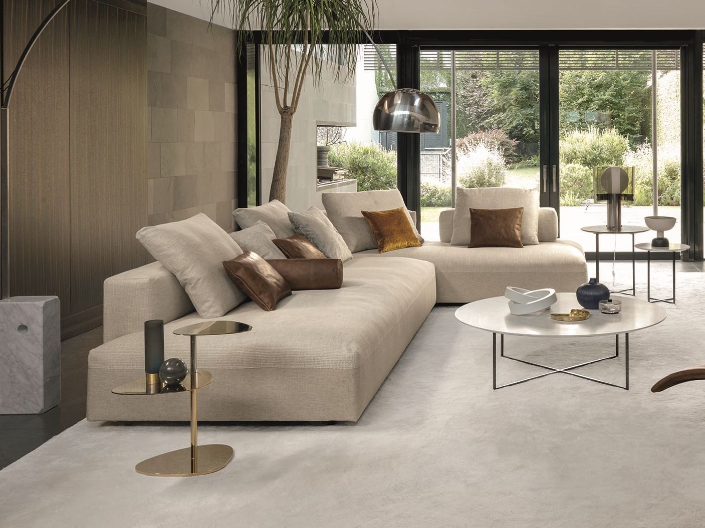 MONOPOLI Sectional convertible sofa By Desiree divani | design Marc Sadler