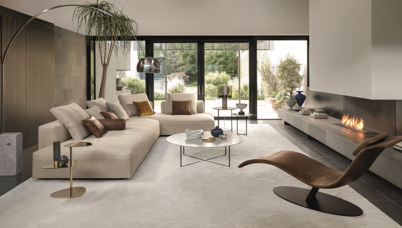 MONOPOLI Sectional convertible sofa By Desiree divani | design Marc Sadler