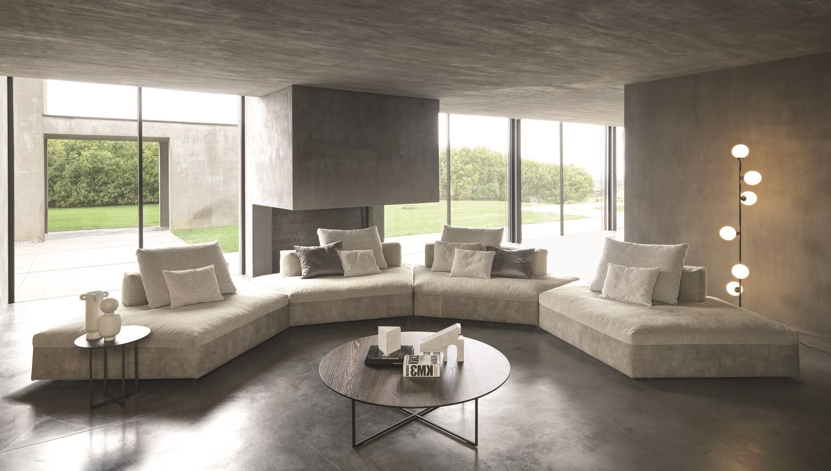 MONOPOLI Sectional convertible sofa By Desiree divani | design Marc Sadler