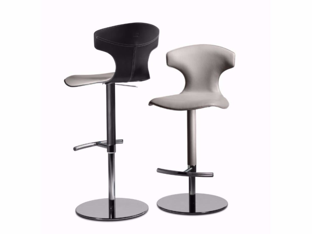 MONTERA | Counter stool Chair By Poltrona Frau | design Roberto Lazzeroni