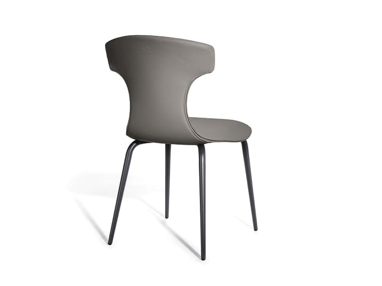 MONTERA MAS | Leather chair By Poltrona Frau design Roberto Lazzeroni