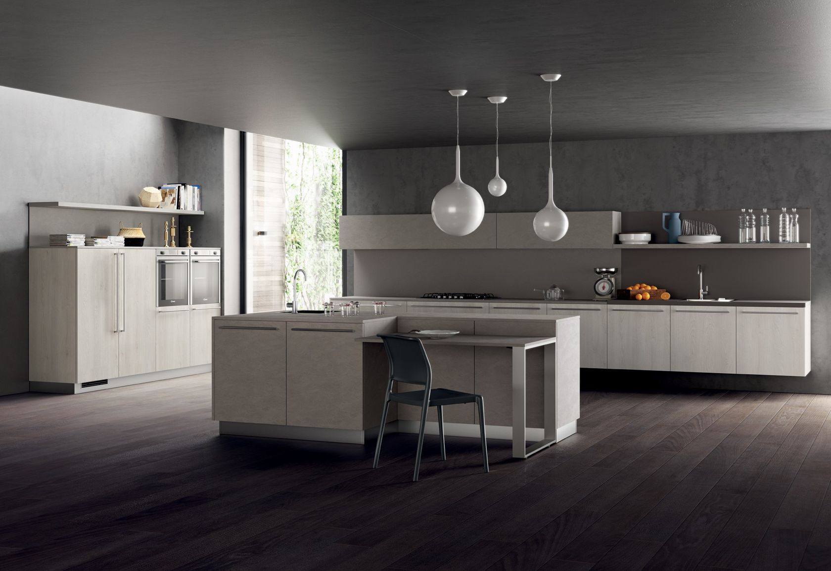 Fitted kitchen MOOD Scavolini Line By Scavolini design Silvano Barsacchi