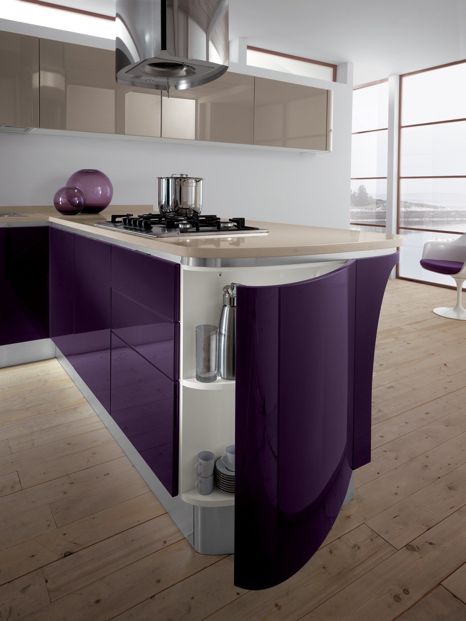 Fitted kitchen MOOD Scavolini Line By Scavolini design Silvano Barsacchi