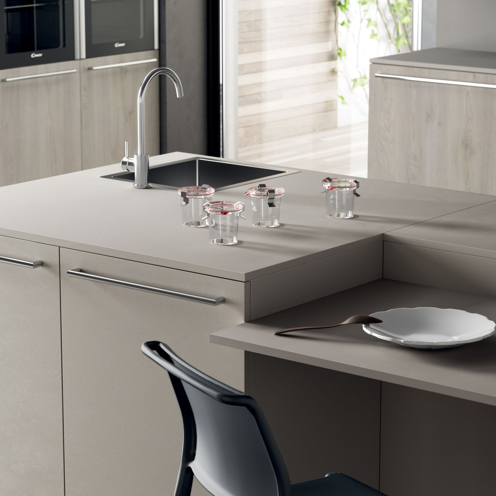 Fitted kitchen MOOD Scavolini Line By Scavolini design Silvano Barsacchi