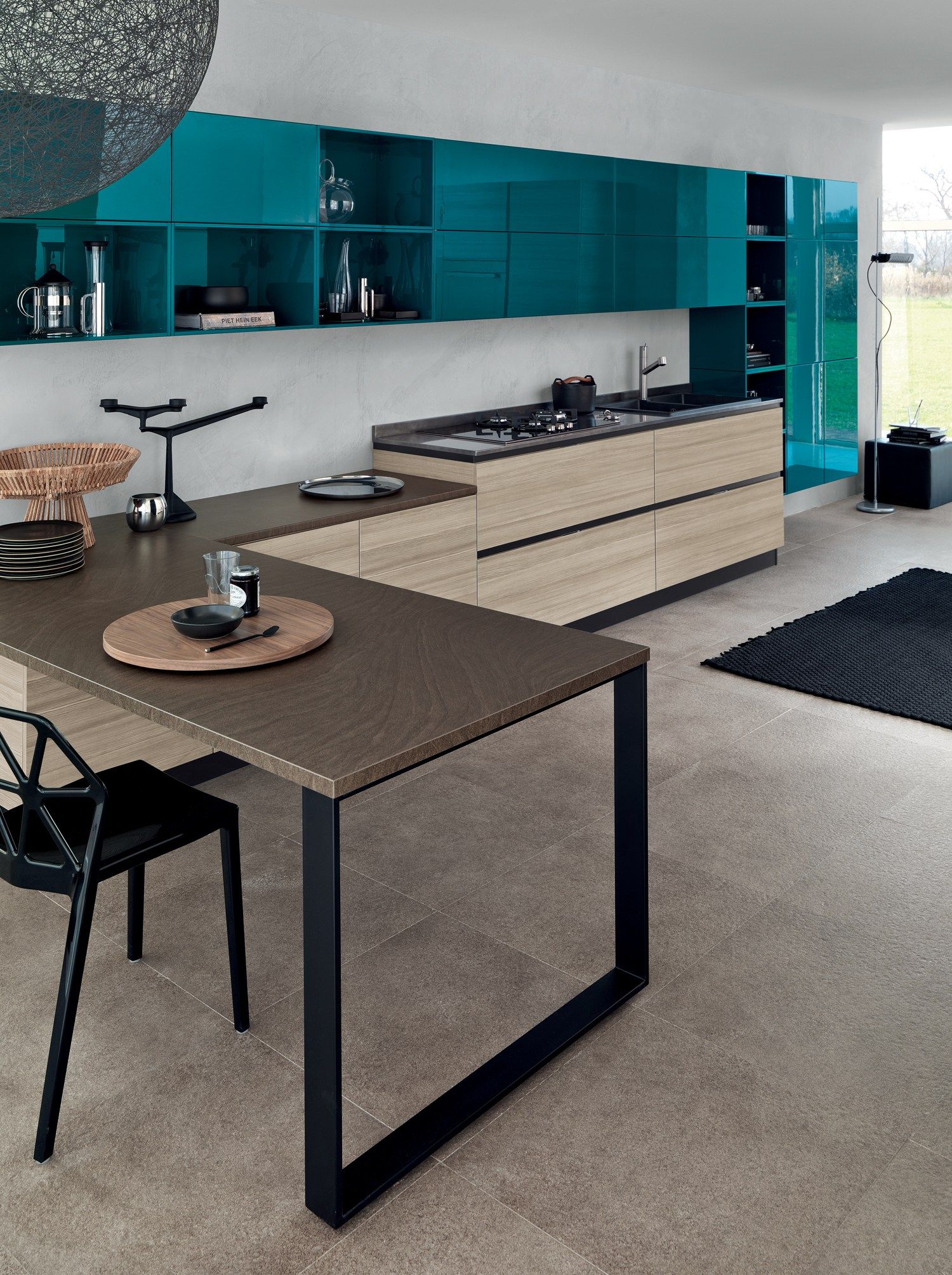 Fitted kitchen MOOD Scavolini Line By Scavolini design Silvano Barsacchi