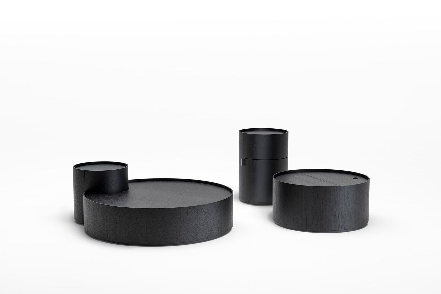 MOON ECLIPSE Round coffee table with storage space By Living Divani ...