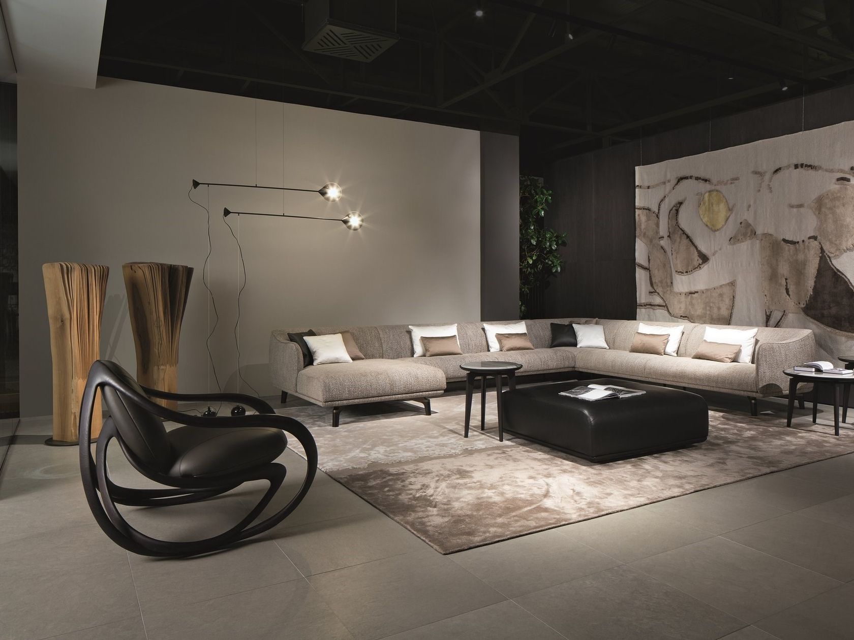 MOONSHADOW | Rectangular rug By Giorgetti