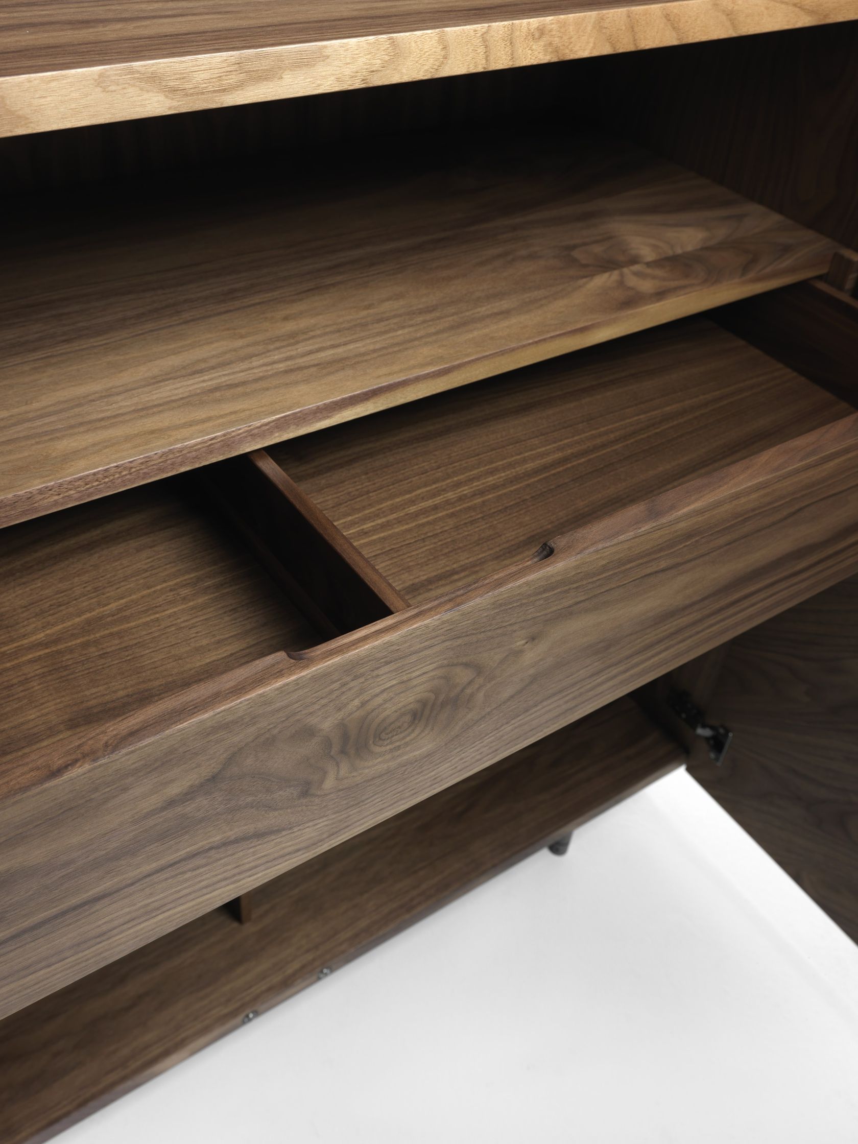 Multi-layer wood highboard with doors MORI By Riva 1920 design Bartoli ...