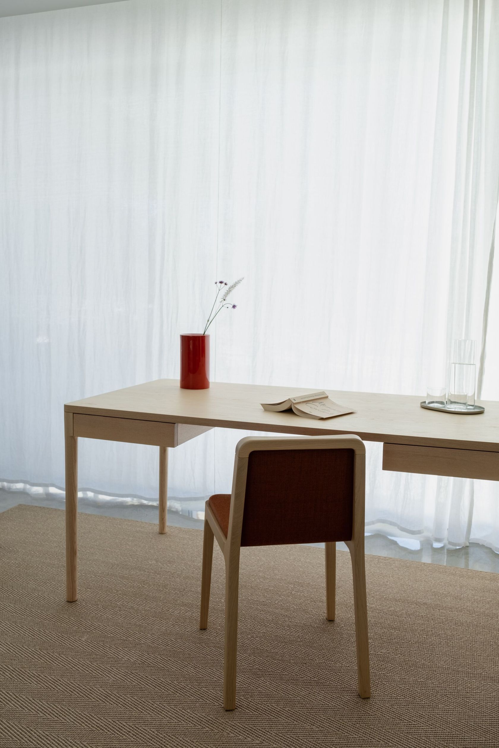 FRONT DESK Minimalist Work Desk in Ash Wood By MOR | design Pedro ...
