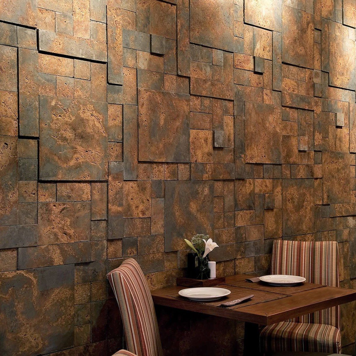 Cement wall tiles with oxidized metal effect MOSAICO OXYDEN By ...