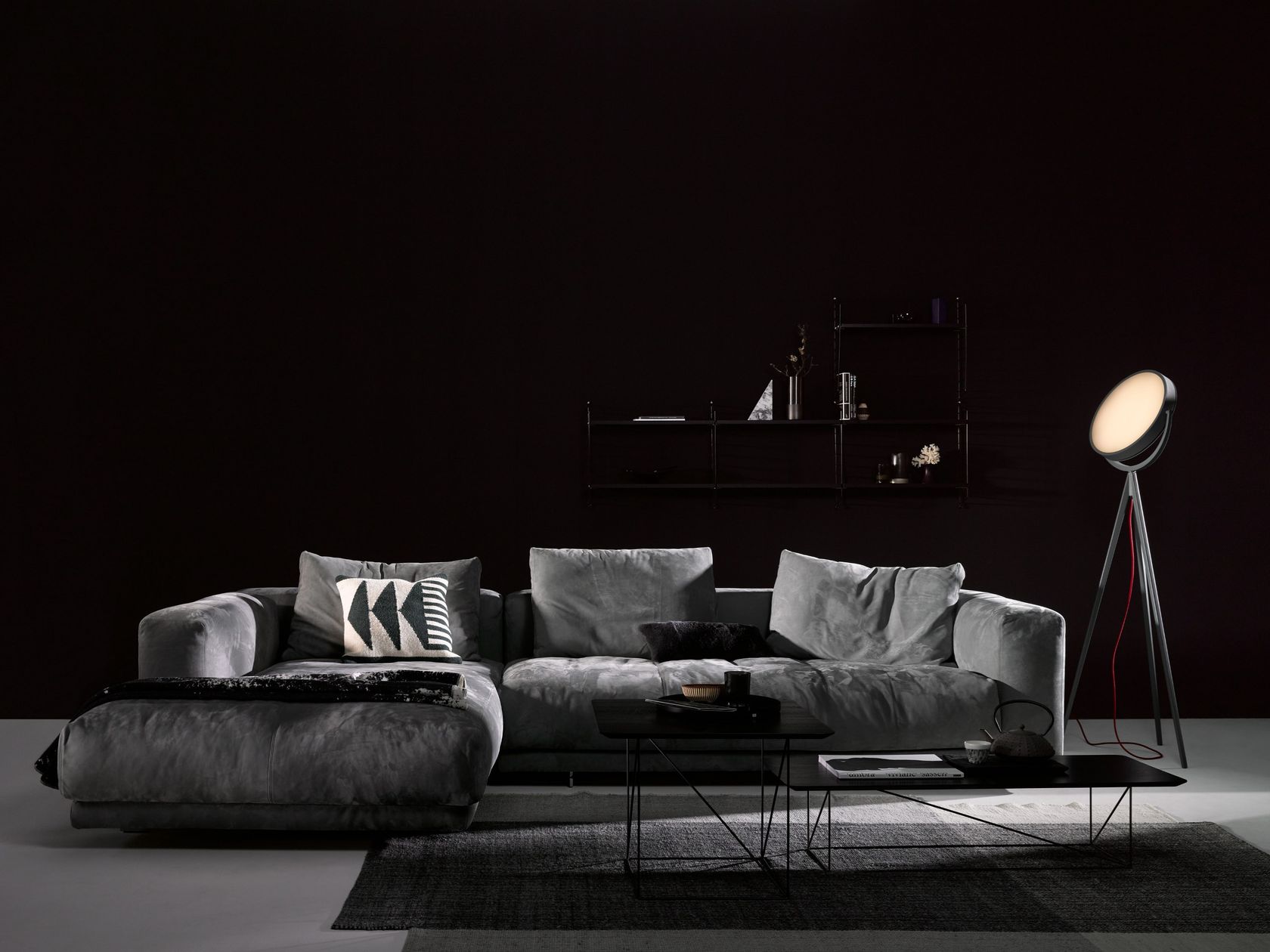 MOSS Sofa with chaise longue By COR | design Jehs+Laub