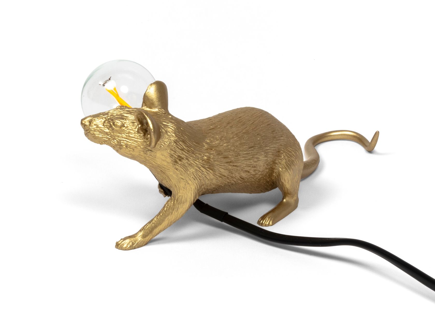MOUSE LAMP GOLD - LOP Lampada da tavolo By Seletti | design Marcantonio