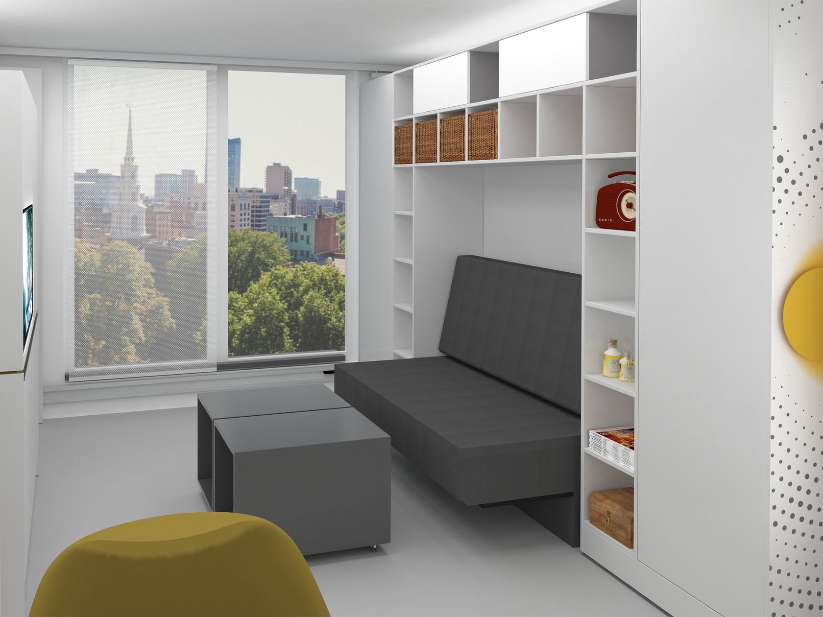 Mobile furniture for daily living space conversion MOVI By Dizzconcept ...
