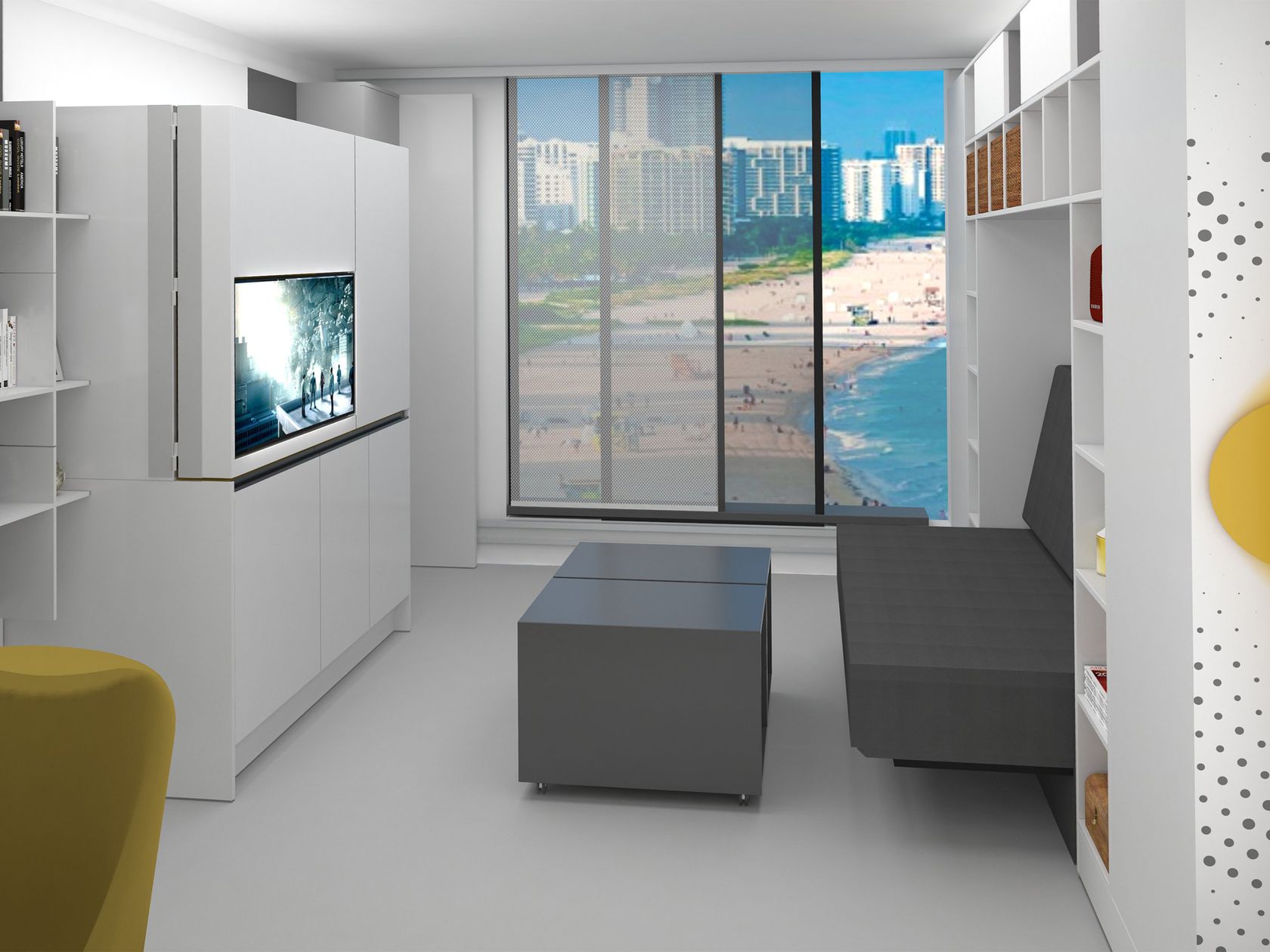 Mobile furniture for daily living space conversion MOVI By Dizzconcept ...