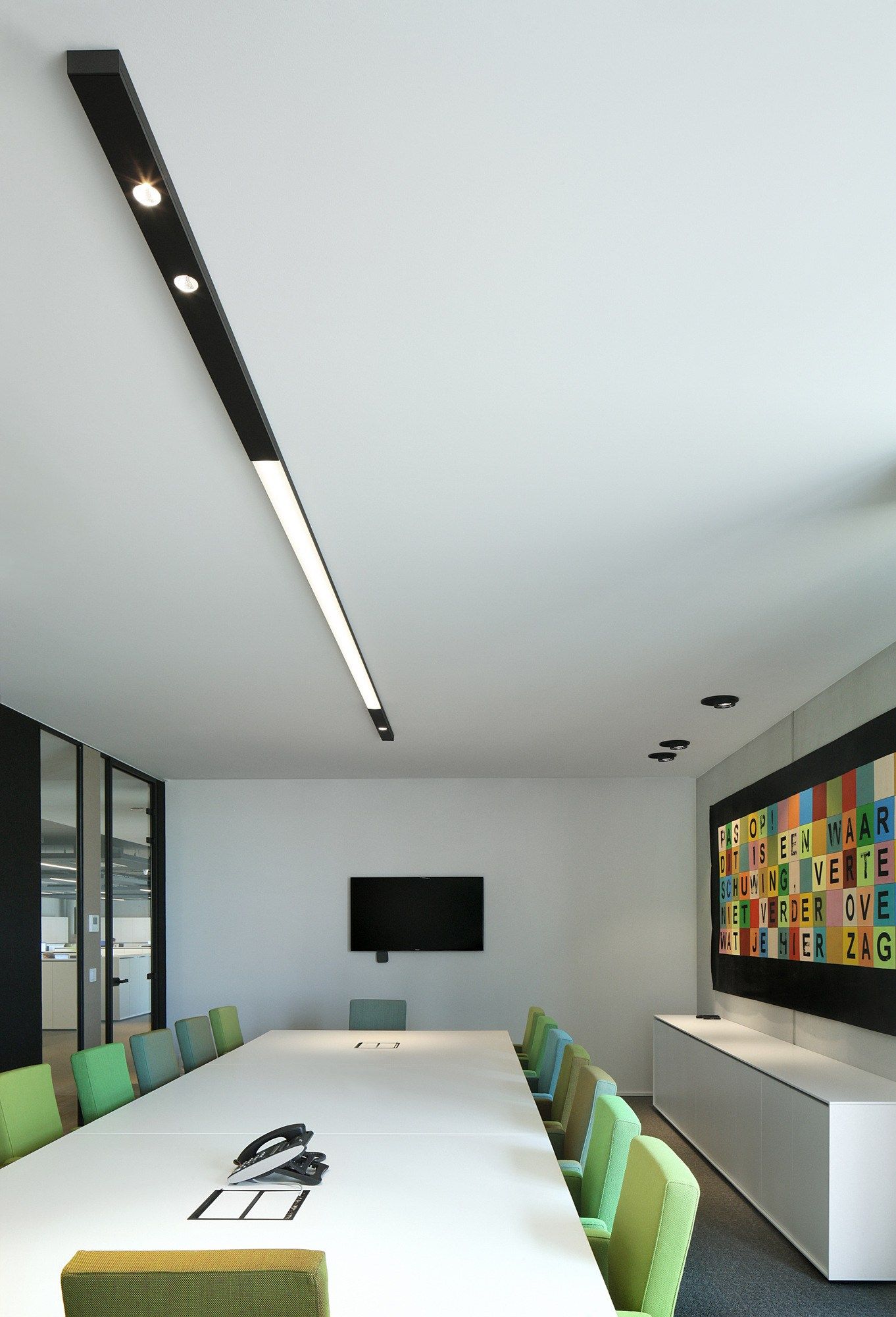 MP78 Ceiling mounted linear lighting profile By Modular Lighting ...
