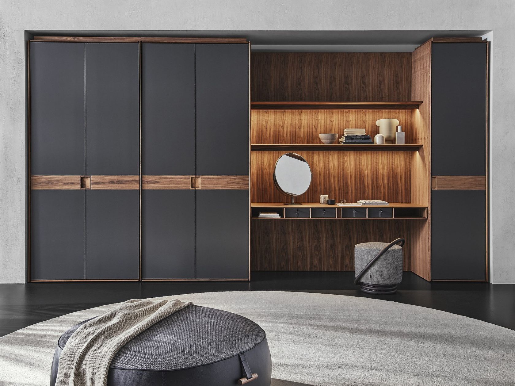 MY SUITE | Wooden wardrobe By Porada design Gabriele & Oscar Buratti