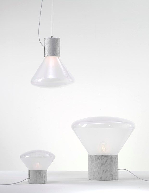 MUFFINS LED blown glass pendant lamp By BROKIS