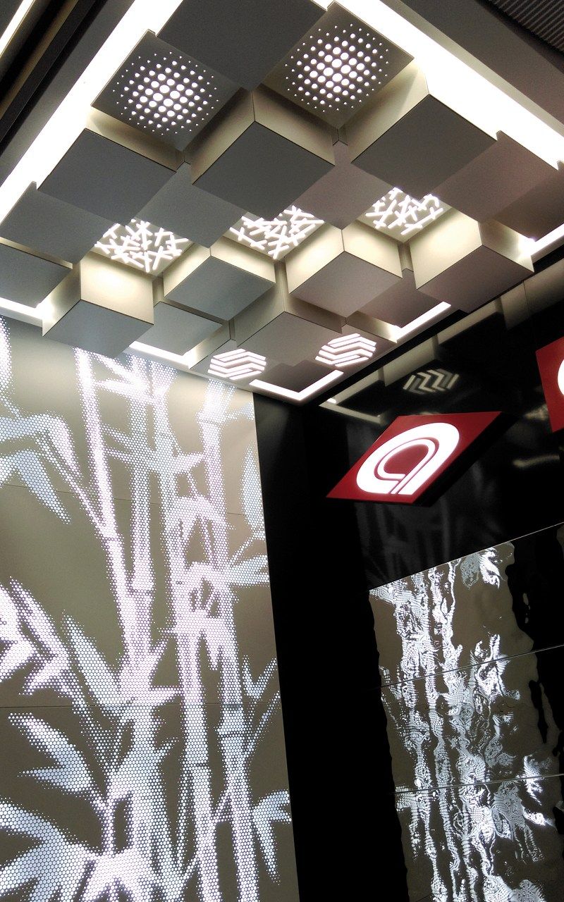 Ceiling panels MULTILEVEL 3D CUBE By atena