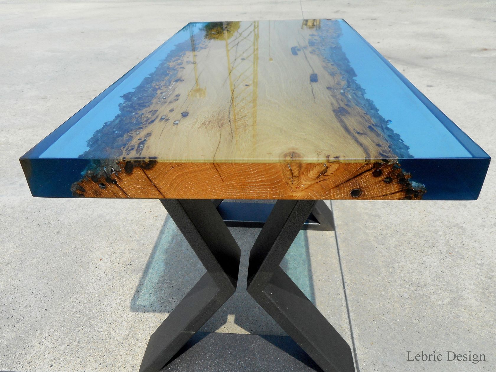 Briccola wood and resin coffee table MURANO By ANTICO TRENTINO
