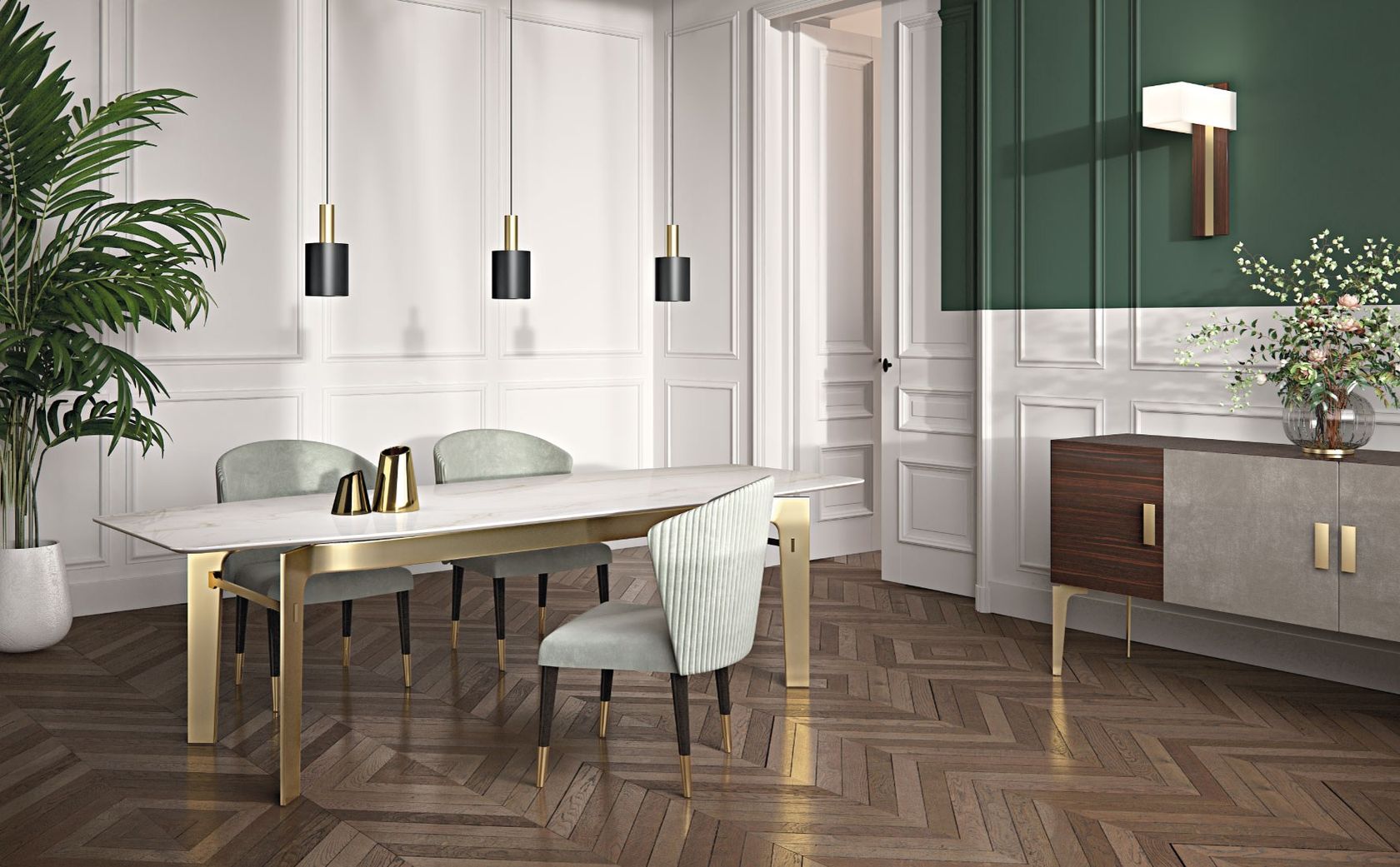 Metal pendant lamp MUSA A Musa Collection By Capital Collection