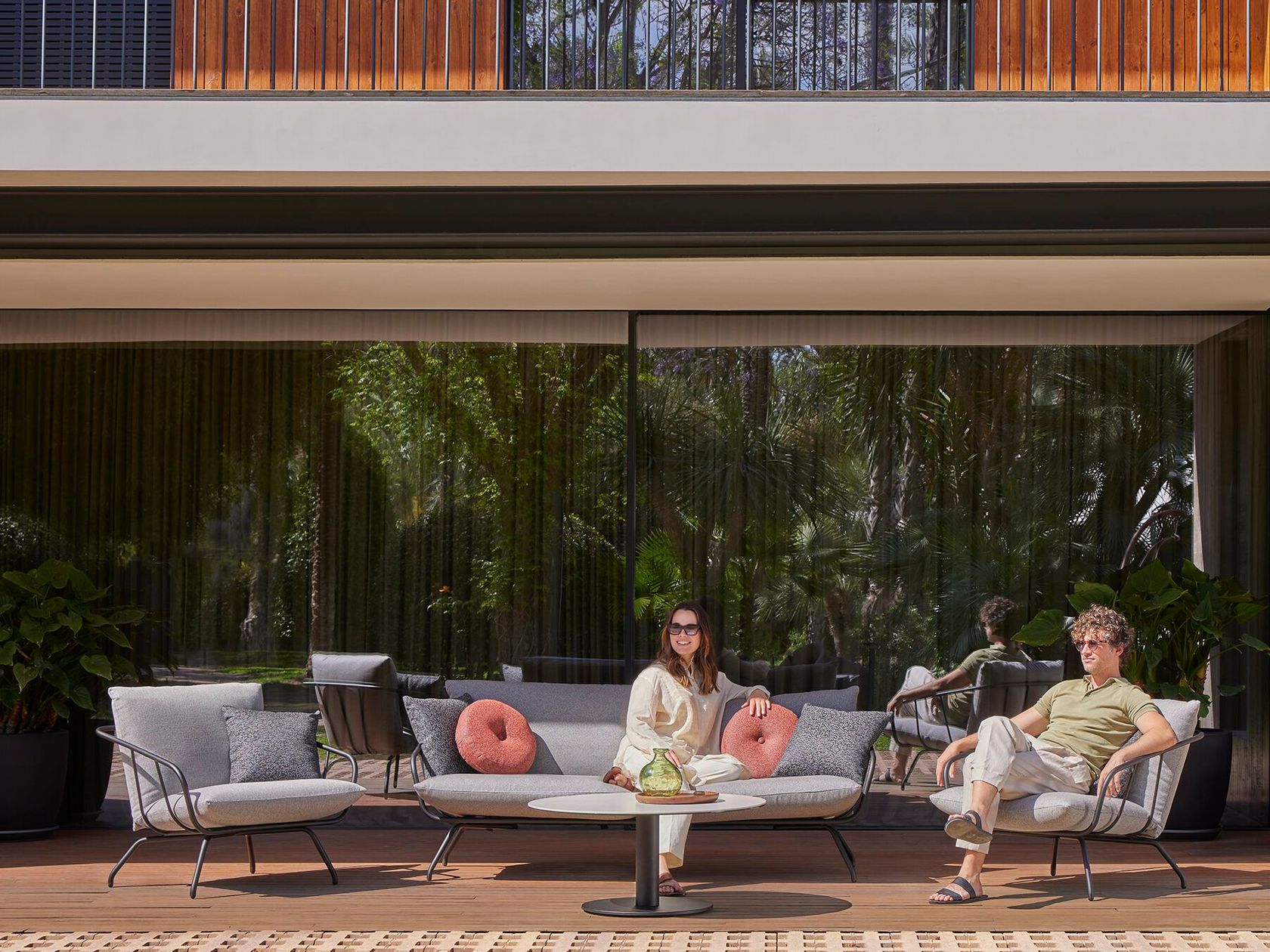 NANSA 2 seater garden sofa By MUSOLA | design Santiago Sevillano