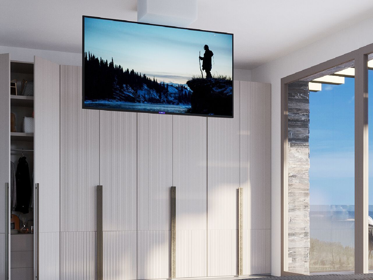 FLIP 90 Motorized ceiling mount By Maior