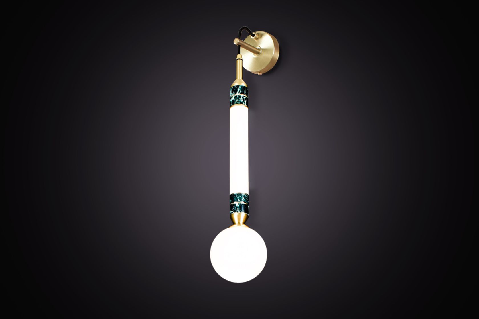 GREENSTONE SMALL LED metal wall lamp By Marc Wood | design Marc Wood ...