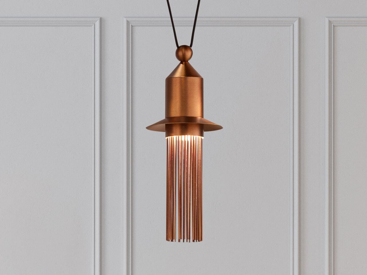 NAPPE XL3 LED painted metal pendant lamp By Masiero