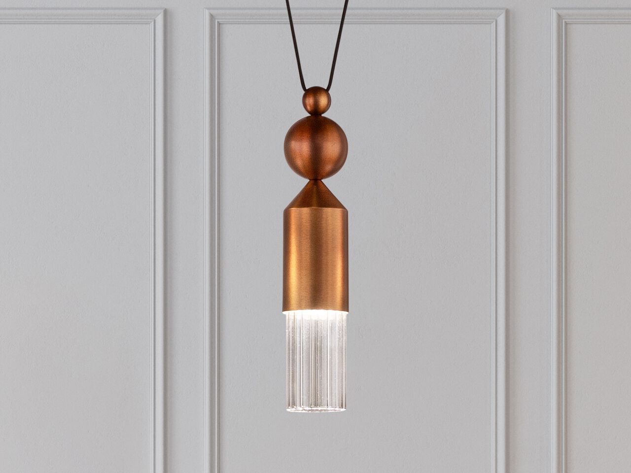 NAPPE XL3 LED painted metal pendant lamp By Masiero