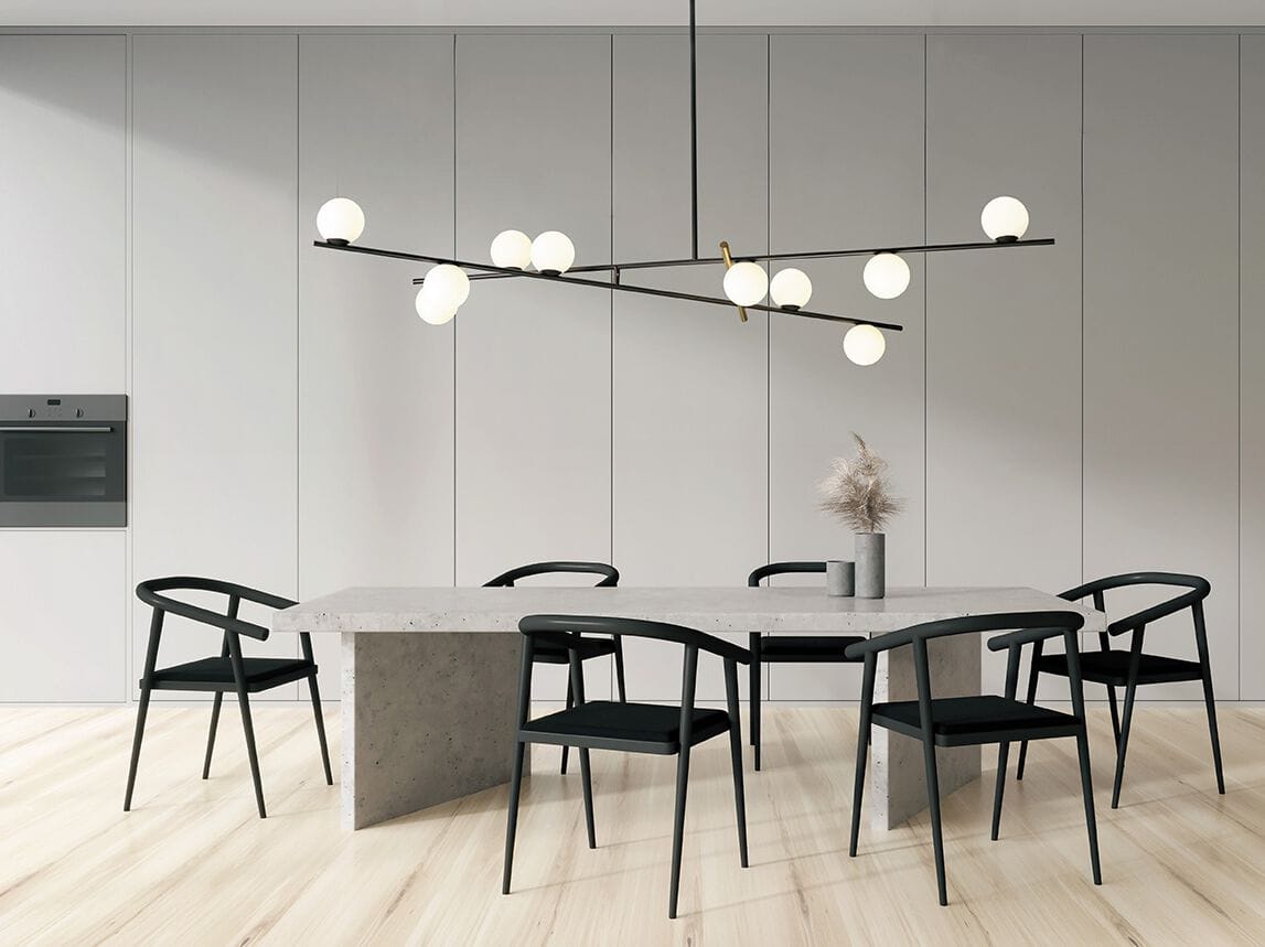 KIKA LED metal ceiling lamp By Miloox