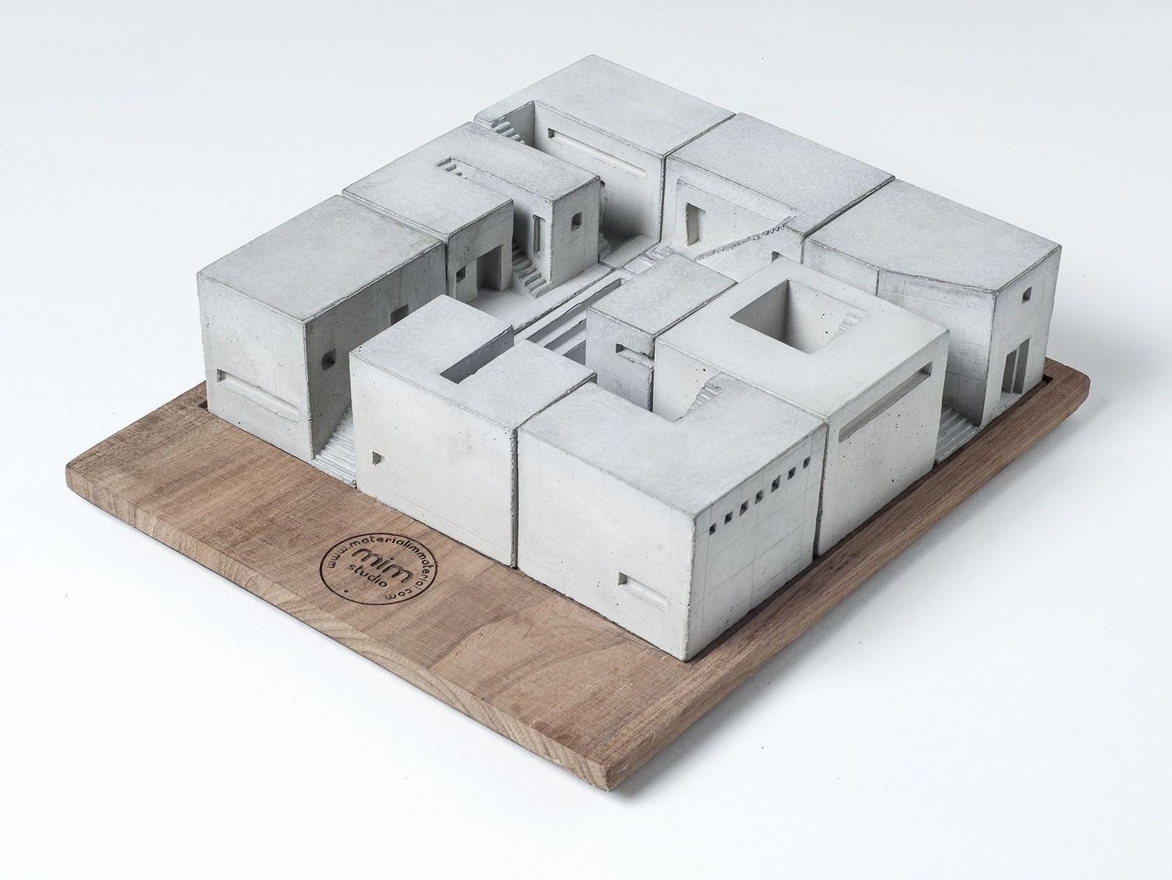 Concrete architectural model Miniature Concrete Homes (Complete Set) By ...