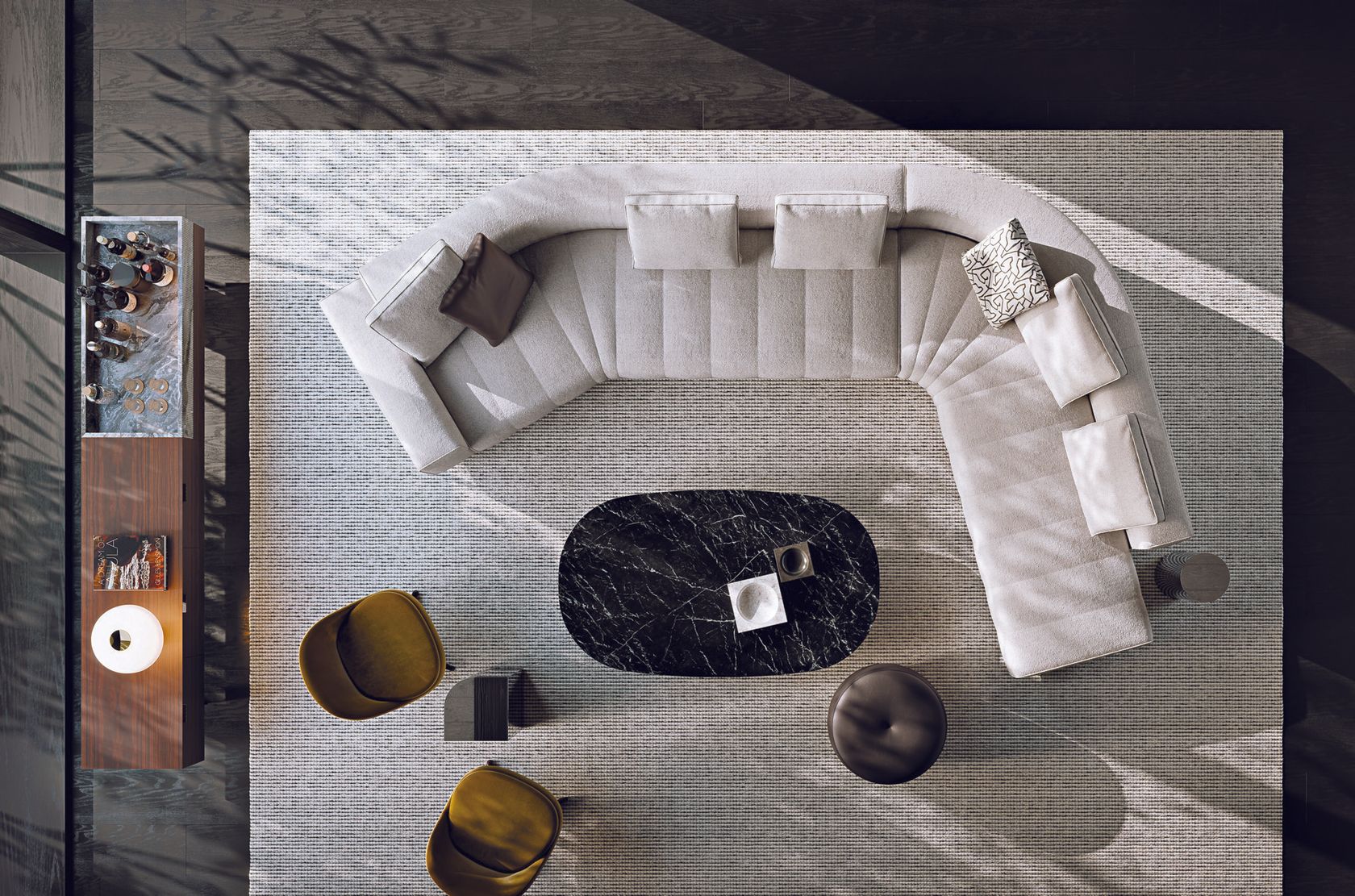 GOODMAN Sofa By Minotti | design Rodolfo Dordoni