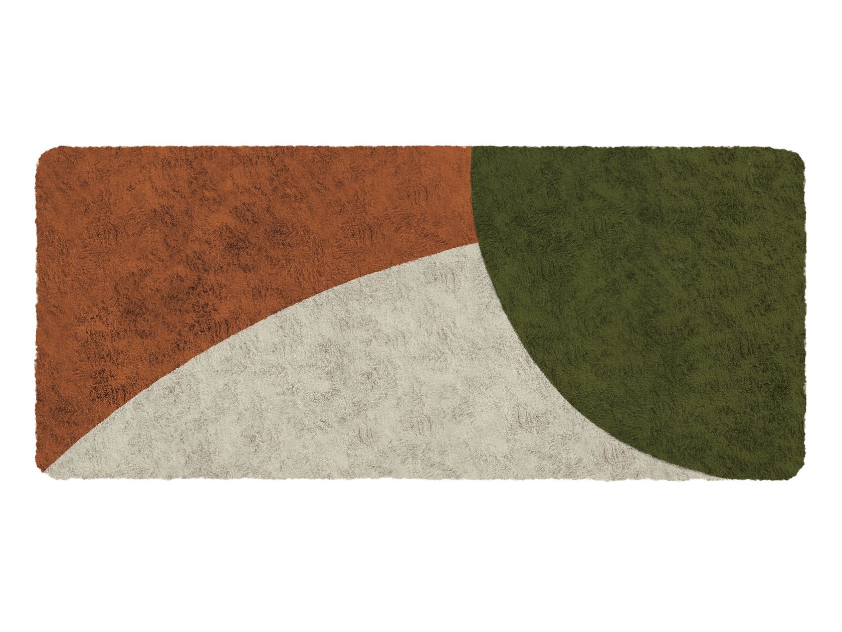 WISP RAINBOW Lyocell and wool rug By Minotti