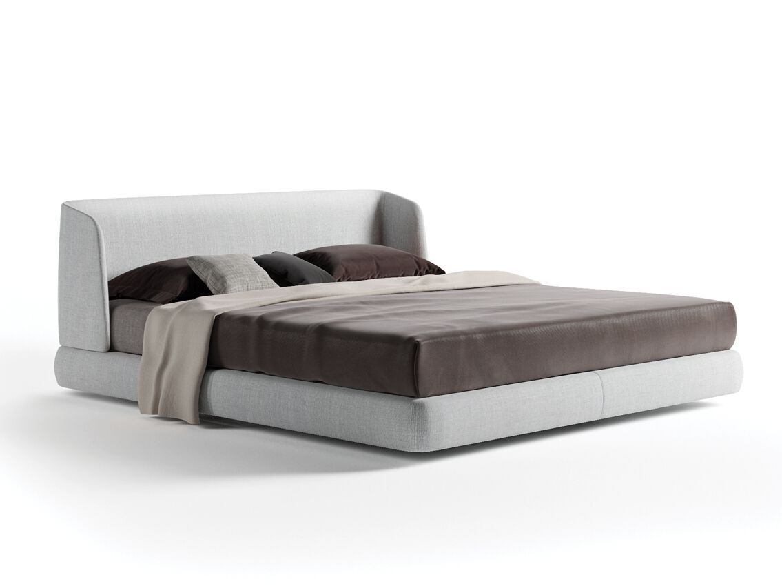 VIRGIN Bed with upholstered headboard By MisuraEmme | design Mauro ...