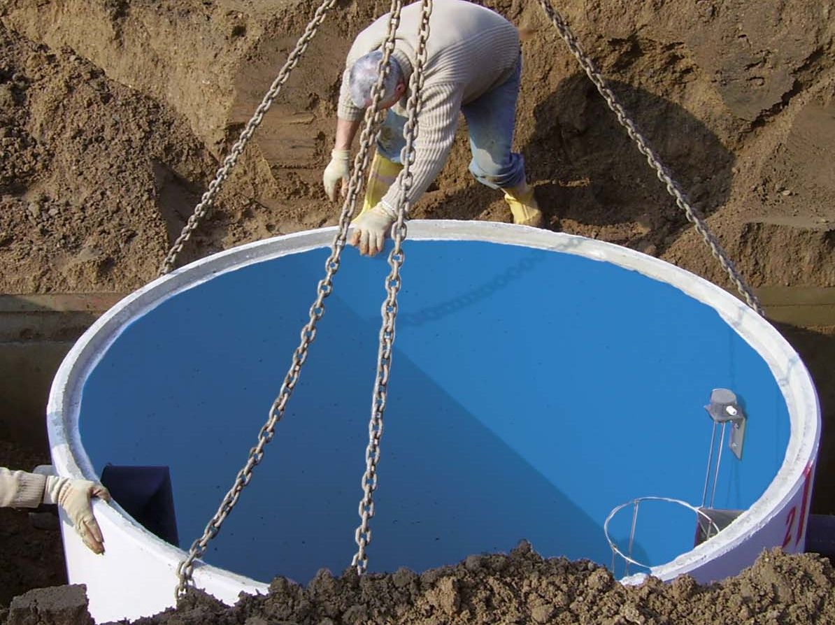 Cuve, citerne et réservoir pour installation d'eau Monolithic concrete ...
