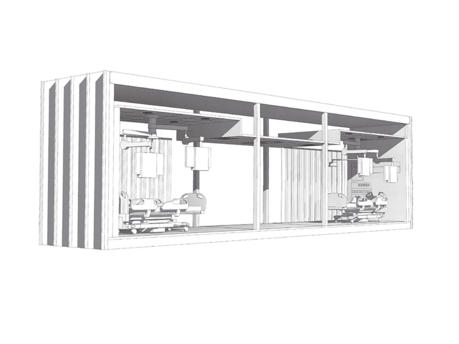 Modular Intensive care unit Multipurpose hospital module By Manni Green ...