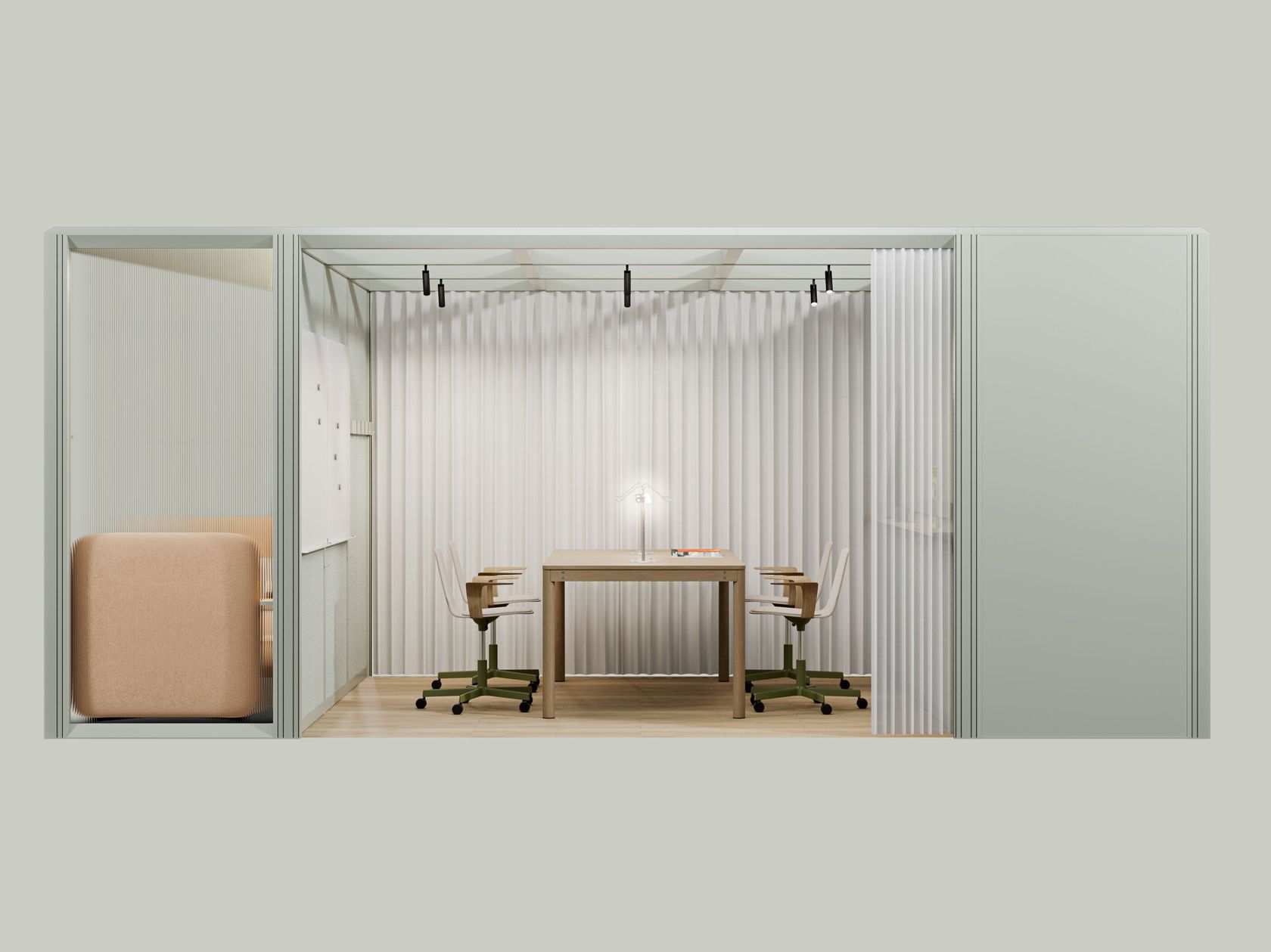 MODULAR HUB LOUNGE + WORK + SUPPORT Cabina de oficina modular en ...