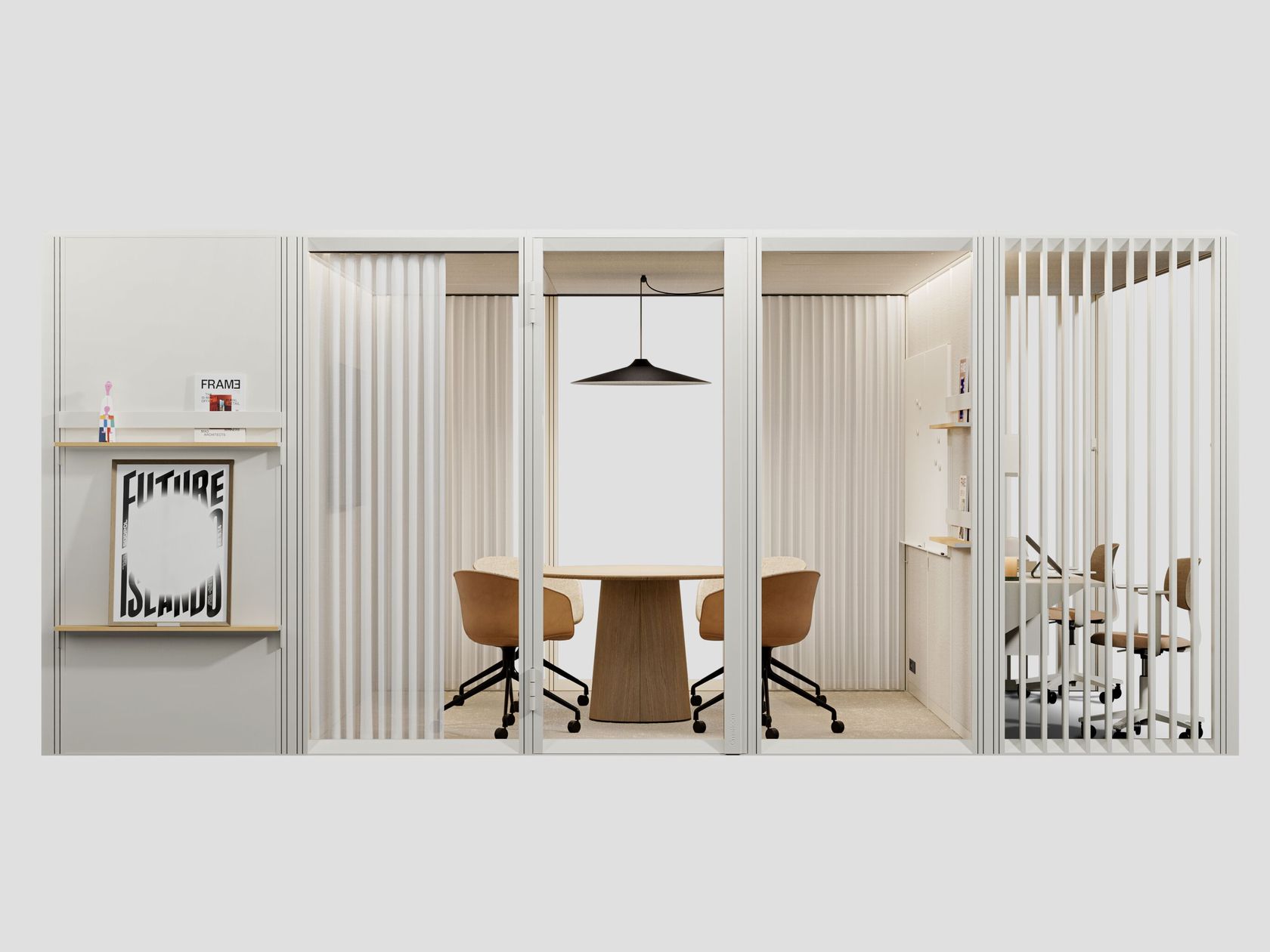 MODULAR HUB SUPPORT + MEET + WORK Modular glass and aluminium office ...