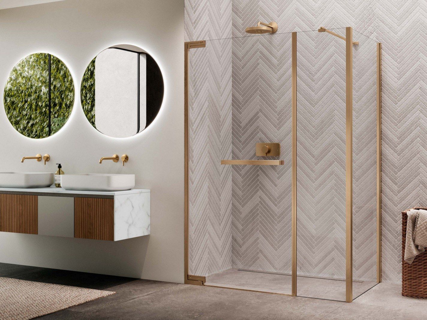 N180 GF | Shower cabin Corner rectangular glass shower cabin By NOVELLINI