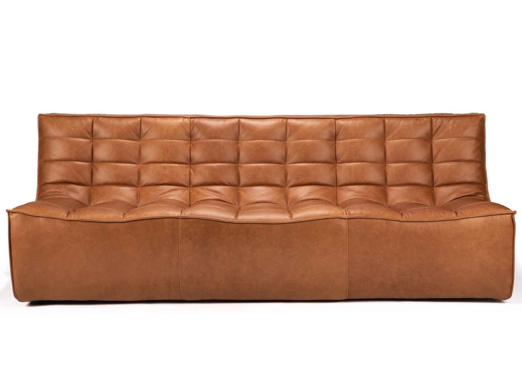 N701 3 seater leather sofa By Ethnicraft | design Jacques Deneef